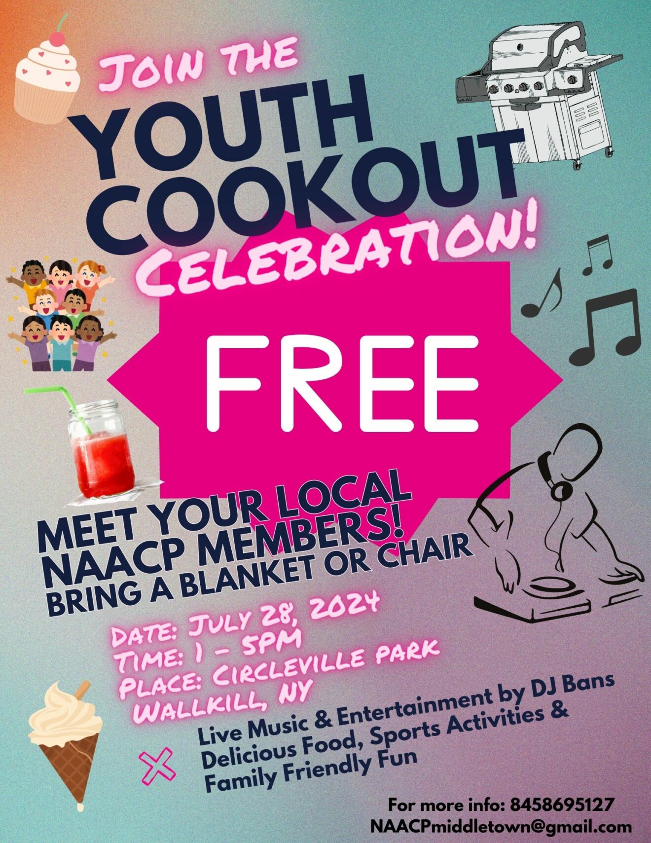 Save the Date: Youth Cookout July 28! - NAACP Middletown NY