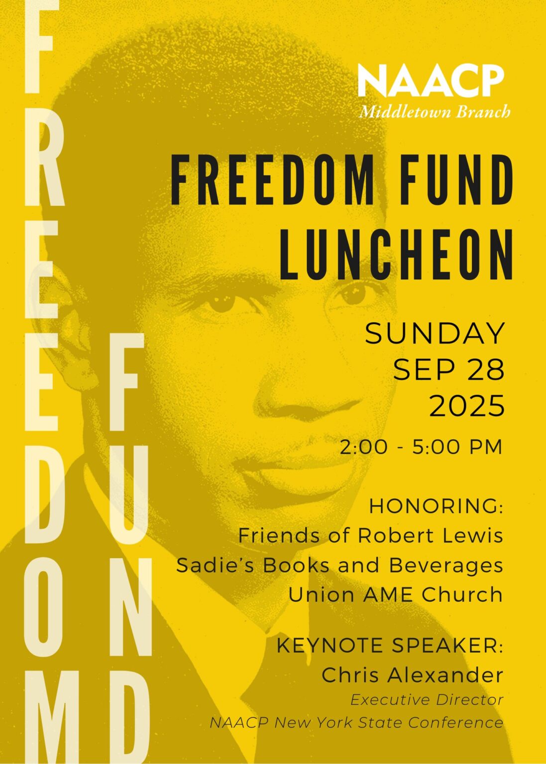 Freedom Fund Luncheon Sept 28 – NAACP Middletown NY